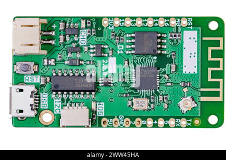 Open source microcontroller development, prototype board, isolated on a ...
