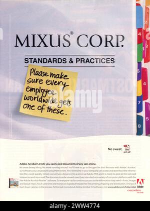 Vintage "Time" magazine 21 January 2002 issue advert, USA Stock Photo ...