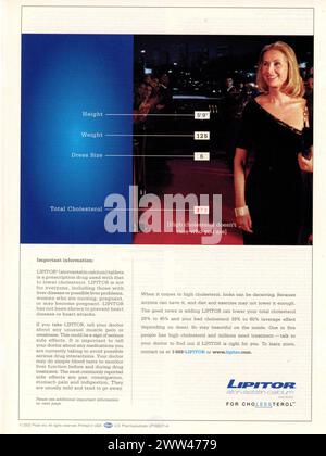 Vintage "Time" magazine 21 January 2002 issue advert, USA Stock Photo ...