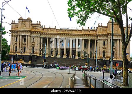 Parliament Building Melbourne Australia Victoria Port Phillip Bay ...