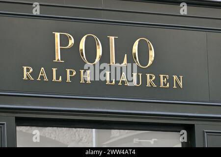 Polo Ralph Lauren Illustration of commercial signs and shops in Lyon ...