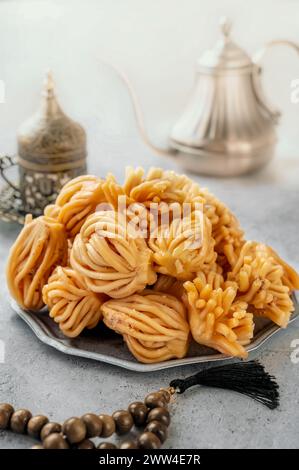 Traditional Arabic halal homemade sweet homemade, typical of Ramadan ...