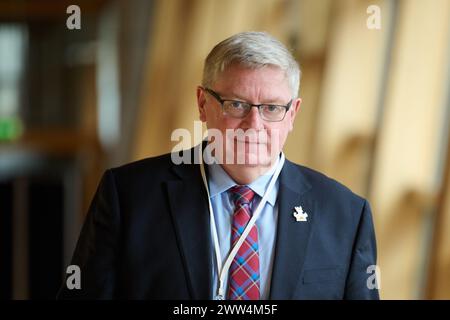 Edinburgh Scotland, UK 21 March 2024. Patrick Harvie MSP at the ...