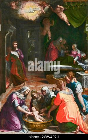 Nascita della Vergine - olio su tela - Giovanni Contarini - 1599 ...