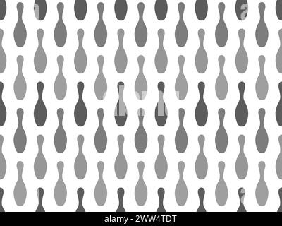 Bowling pins seamless pattern. Bowling pin silhouette. Design for ...