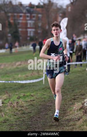 Evan Grime of Salford Harriers & AC in the U15 Boys at the British ...