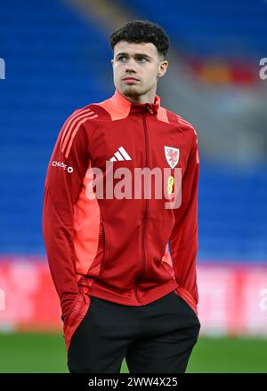 Neco Williams of Wales arrives ahead of the International Friendly ...