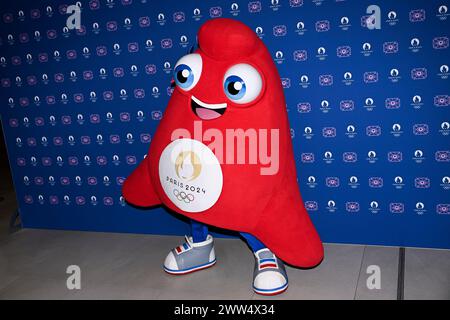 Illustration with the phrygian mascot or the Phryges during the Olympic ...