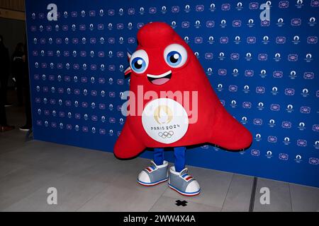 Illustration with the phrygian mascot or the Phryges during the Olympic ...