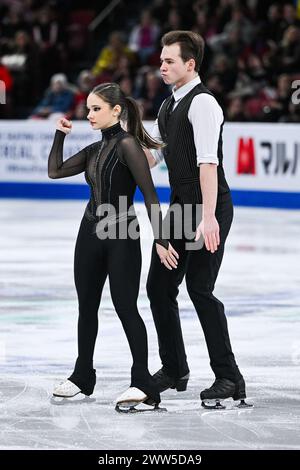 Maria PAVLOVA & Alexei SVIATCHENKO (HUN), during Pairs Practice, at the ...