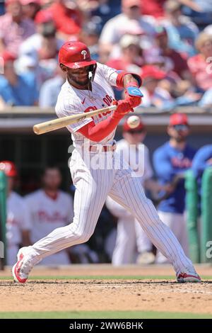 Philadelphia Phillies' Johan Rojas in action during a baseball game ...