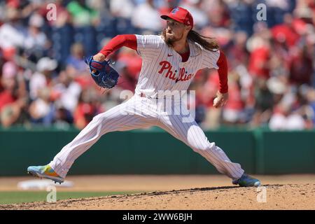 Philadelphia Phillies relief pitcher Matt Strahm in action during a ...