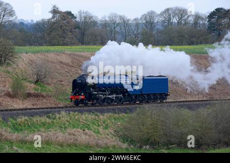 Iconic steam locomotive 60532 'Blue Peter' begins testing phase at ...