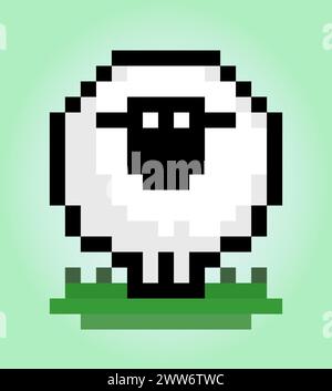 Sheep Pixel art. Lamb 8 bit. pixelated Vector illustration Stock Vector Image & Art - Alamy