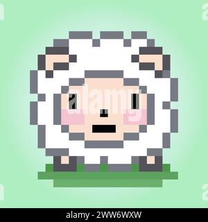 Sheep Pixel art. Lamb 8 bit. pixelated Vector illustration Stock Vector Image & Art - Alamy