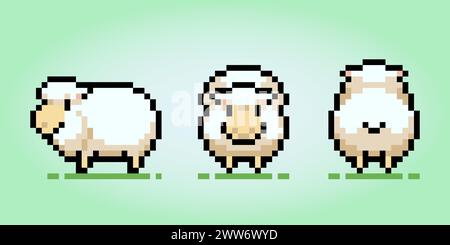 Sheep Pixel art. Lamb 8 bit. pixelated Vector illustration Stock Vector Image & Art - Alamy