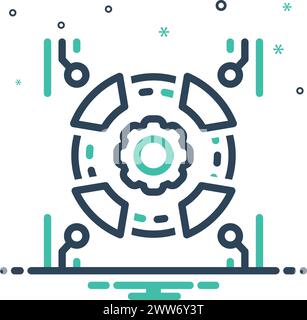 Automatism, process icon. Vector illustration Stock Vector Image & Art ...