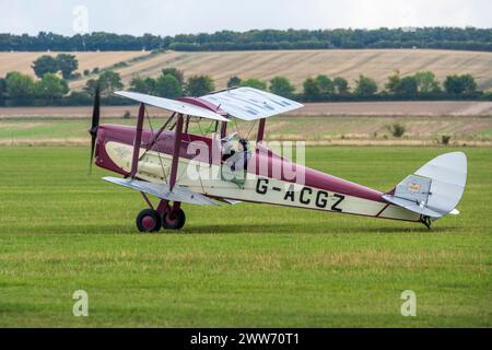The de Havilland Gipsy Major engine seen under the cowlings of a DHC 1 ...
