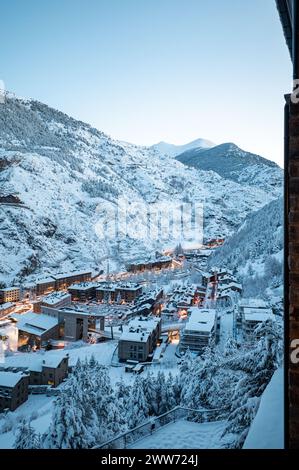 Cityscape of Canillo, Andorra Stock Photo - Alamy