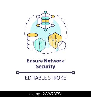 Network performance multi color concept icon Stock Vector Image & Art ...