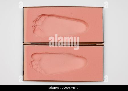 foam footprints or mold measurement from block to create custom made ...