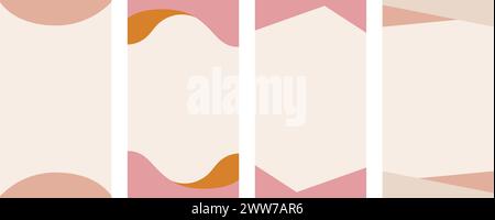 Set of varied shapes for use in vertical stories, promo site headers ...