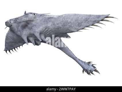 3D rendering of a devil ray isolated on white background Stock Photo ...