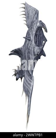 3D rendering of a devil ray isolated on white background Stock Photo ...