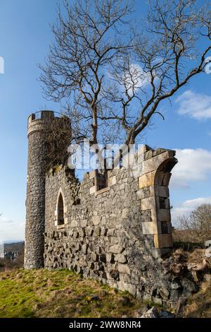 Balcarres folly / tower in the Balcarres Estate near Colinsburgh, Fife ...