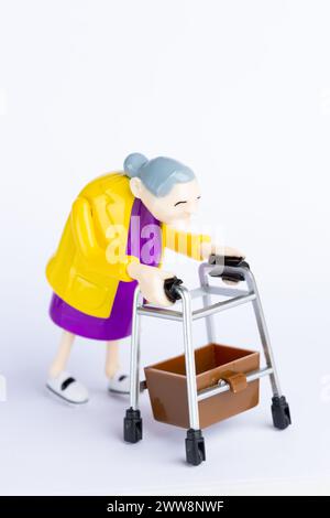 Wind Up Racing Grannies old age concept Stock Photo - Alamy