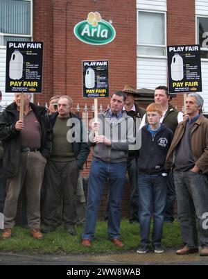 Arla milk processing plant, Ashby de la Zouch, UK. The milk processing ...