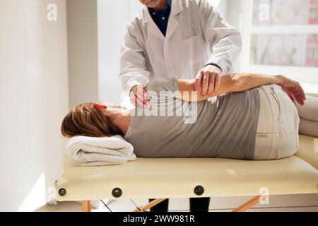 Shoulder Rehab Massage. Arm Shiatsu Rehabilitation And Sports Treatment ...
