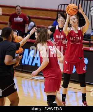 Indiana guard Yarden Garzon (12) plays against UCLA in the first half ...