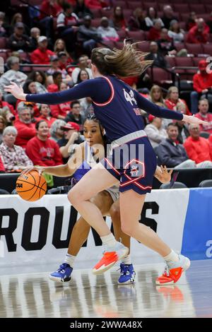 Duke guard Ashlon Jackson (3) drives the baseline around South Carolina ...