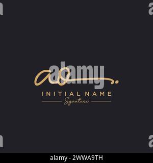 AO Signature Logo Template Vector Stock Vector Image & Art - Alamy
