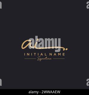 AI Signature Logo Template Vector Stock Vector Image & Art - Alamy