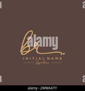 BR Signature Logo Template Vector Stock Vector Image & Art - Alamy