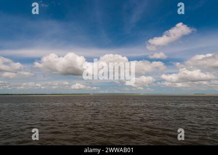 Guama River in Brazil With Clouds in the Blue Sky Stock Photo - Alamy