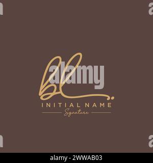 BL Signature Logo Template Vector Stock Vector Image & Art - Alamy