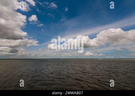 Guama River in Brazil With Clouds in the Blue Sky Stock Photo - Alamy