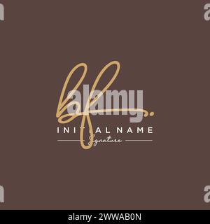 BF Signature Logo Template Stock Vector Image & Art - Alamy