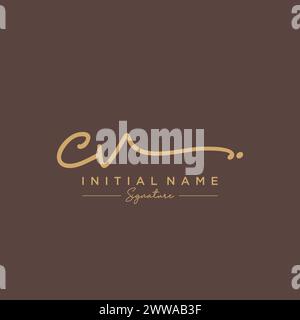 CV Signature Logo Template Stock Vector Image & Art - Alamy