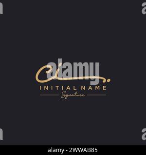 CI Signature Logo Template Vector Stock Vector Image & Art - Alamy