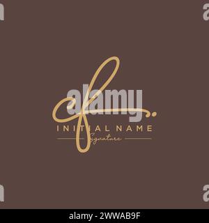 CF Letter Signature Logo Template elegant design logo. Hand drawn ...