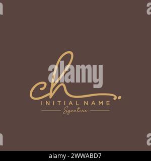 Letter CH Signature Logo Template Vector Stock Vector Image & Art - Alamy