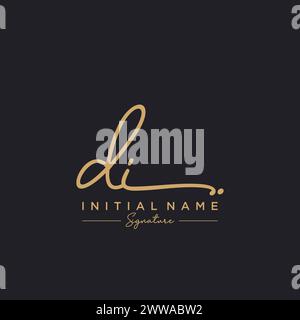 DI Signature Logo Template Vector Stock Vector Image & Art - Alamy