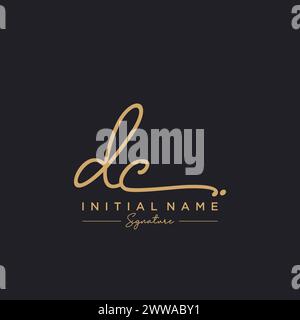 DC Signature Logo Template Vector Stock Vector Image & Art - Alamy