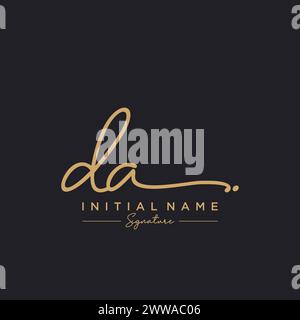 DA Signature Logo Template Vector Stock Vector Image & Art - Alamy