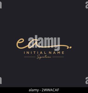 EA Signature Logo Template Vector Stock Vector Image & Art - Alamy
