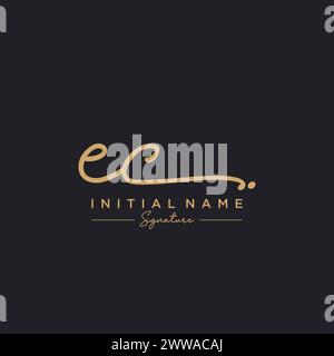 EC Signature Logo Template Vector Stock Vector Image & Art - Alamy
